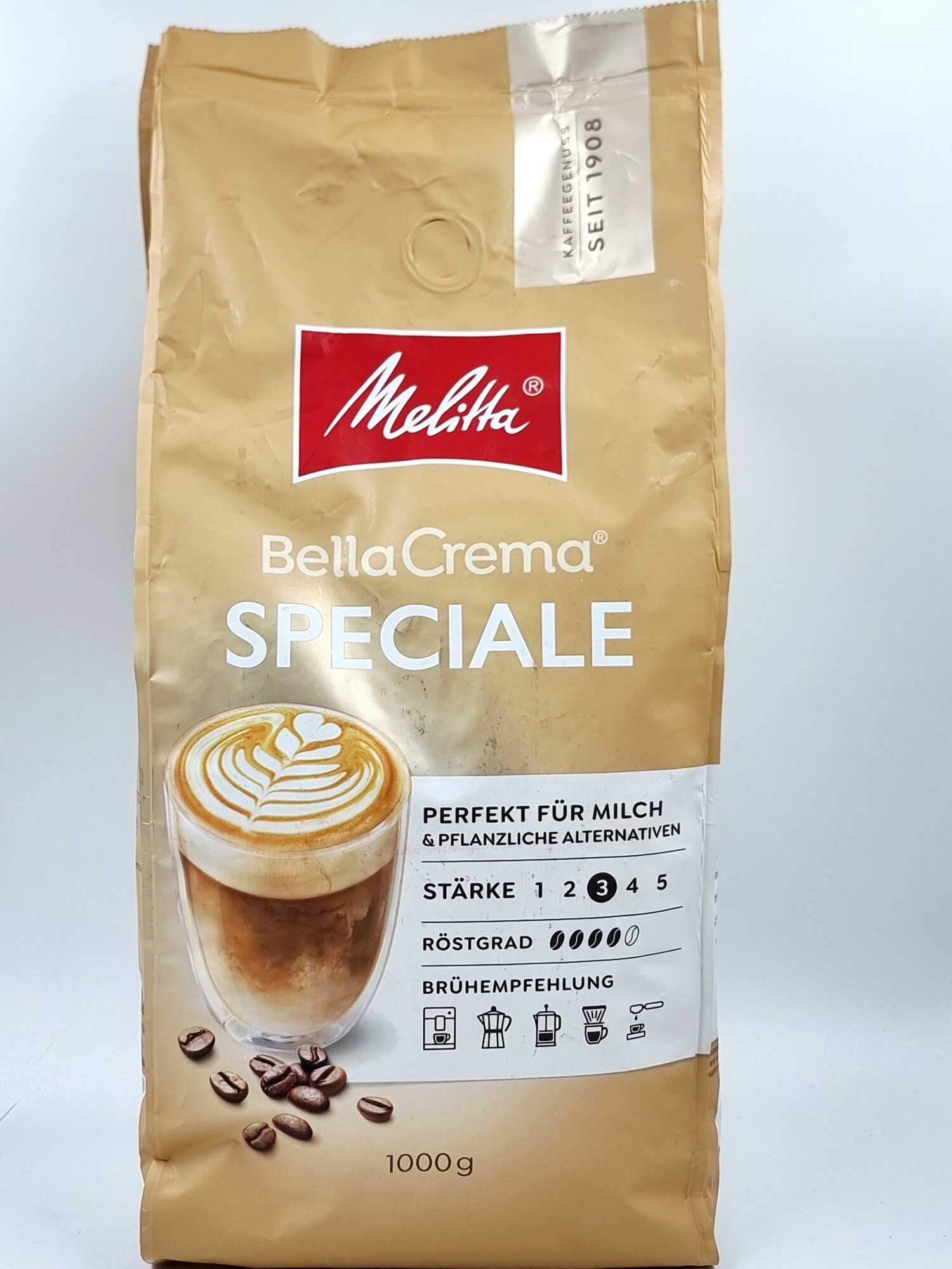 Кофе зерновой MELITTA Bella Crema "Speciale", 1 кг (срок 11.05.2027 )
