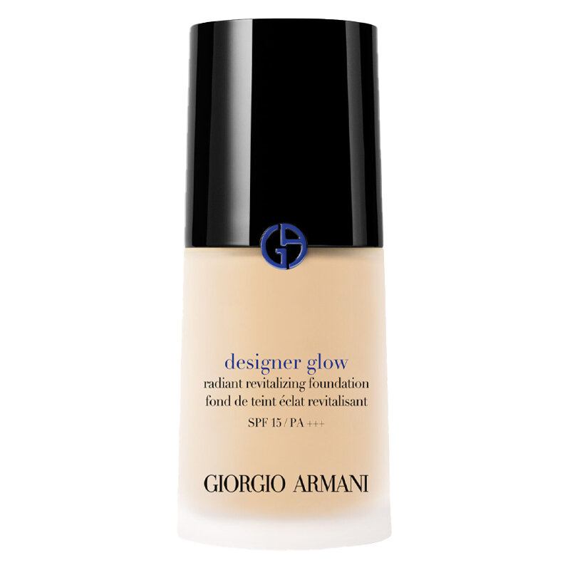 Тональная основа женская ARMANI MASTER Blue Logo Light Locking, синяя, 30 мл, с эффектом сияния, маскирующая и корректирующая