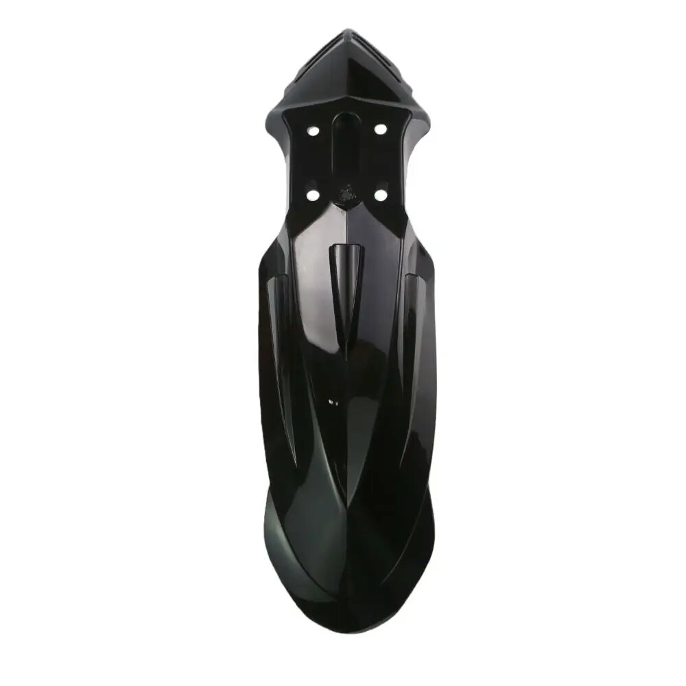 Универсальное переднее пластиковое крыло для мотоциклов Honda, Kawasaki, Suzuki, Yamaha, KTM, Black