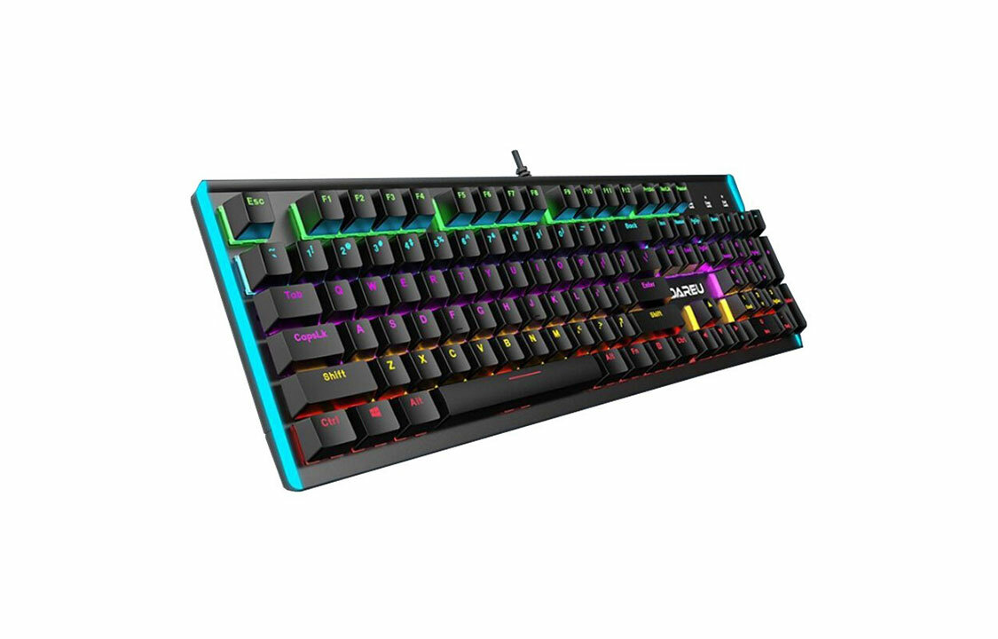 Игровая клавиатура унисекс Dareu LK165, двухцветная подсветка, проводное подключение