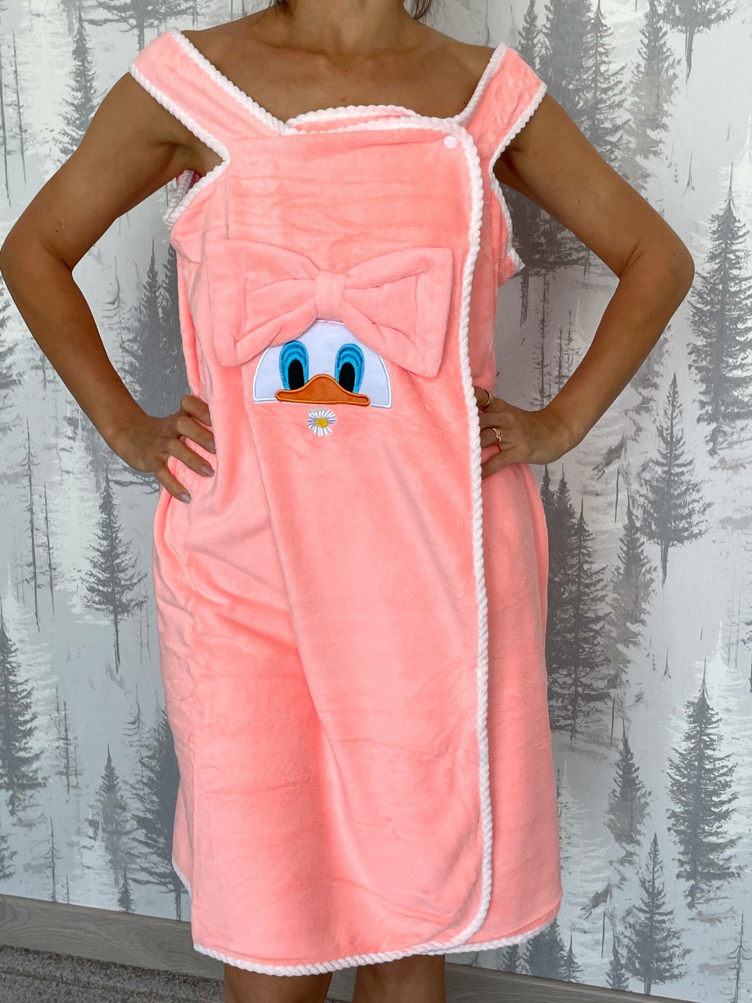 Халат-полотенце для бани/сауны, для дома