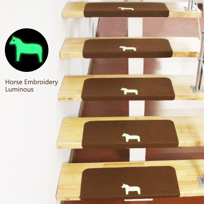 Напольные коврики для лестницы Molrain 5/10 шт. 1PC(55x22x4.5cm), coffee style7