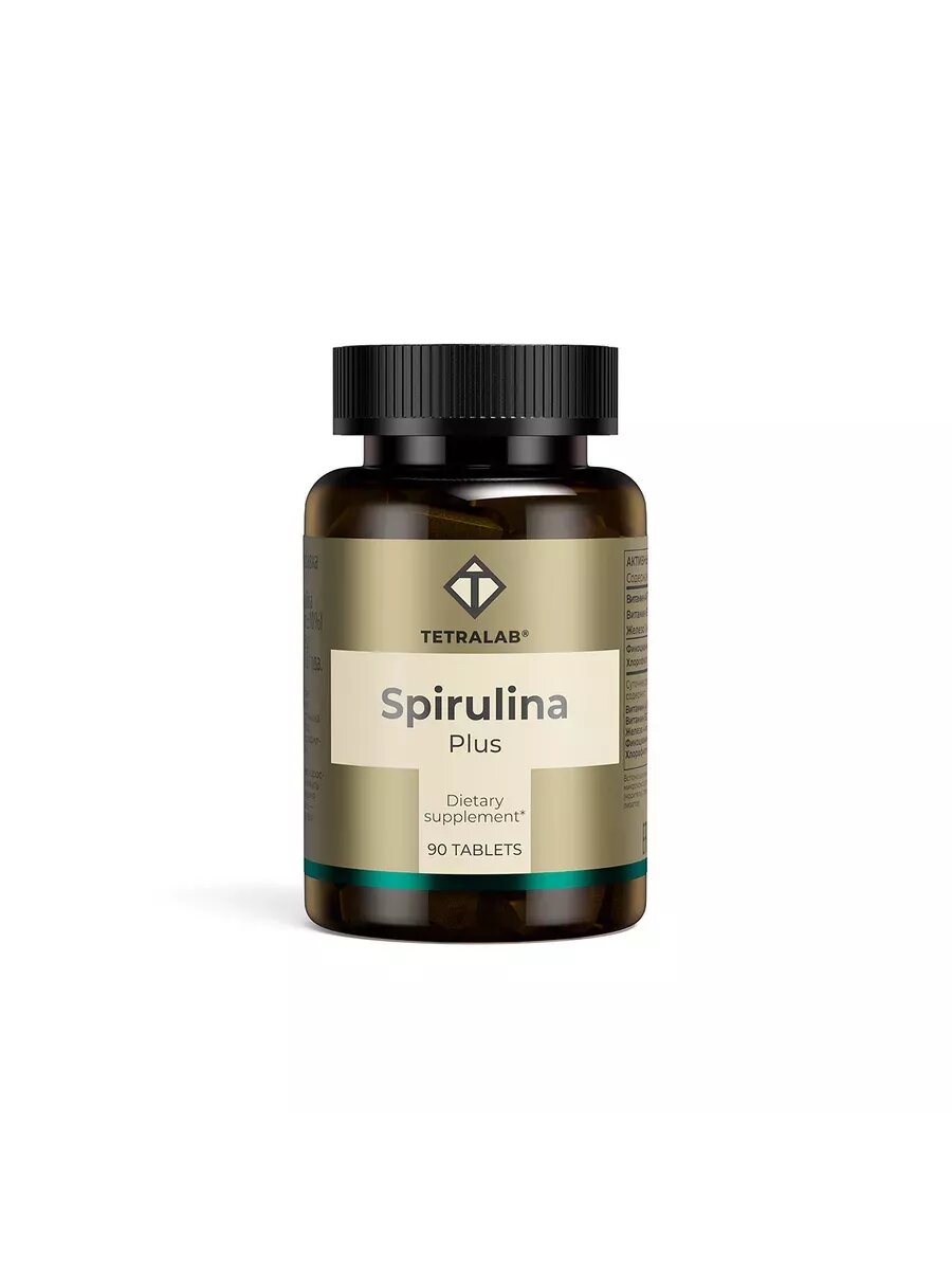 Tetralab спирулина плюс 90 шт. таблетки массой 1000 мг