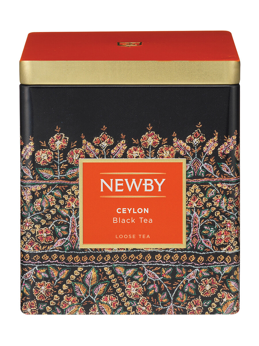 Чай Newby "Цейлон", черный, крупнолистовой, в жестяной банке, 125г
