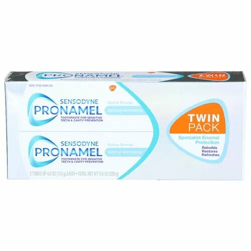 Sensodyne Clinical White Зубная паста для чувствительных зубов, клиническое отбеливание, защита от пятен, (96,4г) 2 шт