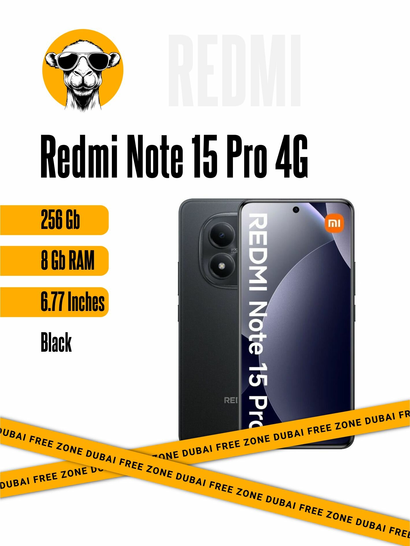 Смартфон Redmi Note 15 Pro 4G 8/256Gb Black