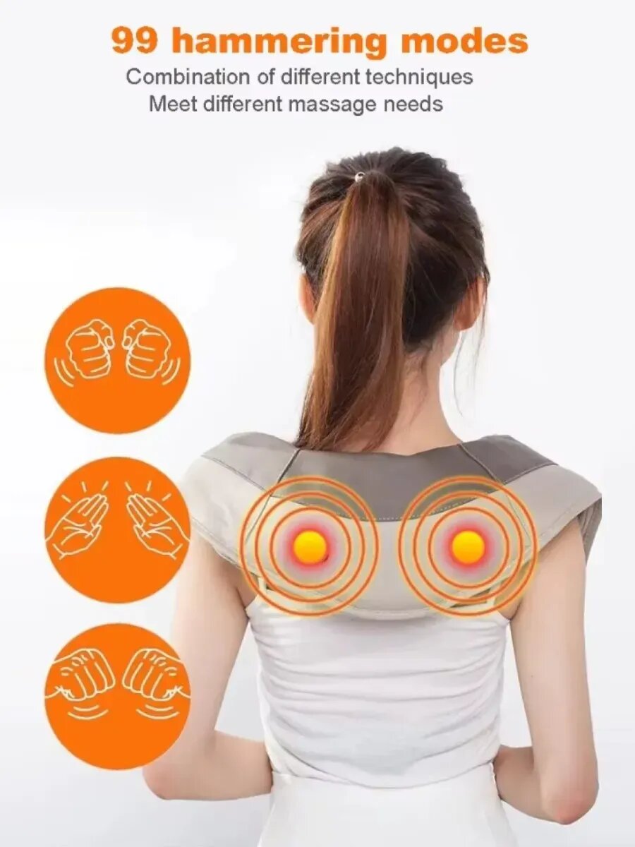 Массажер для шеи, тела и спины электрический