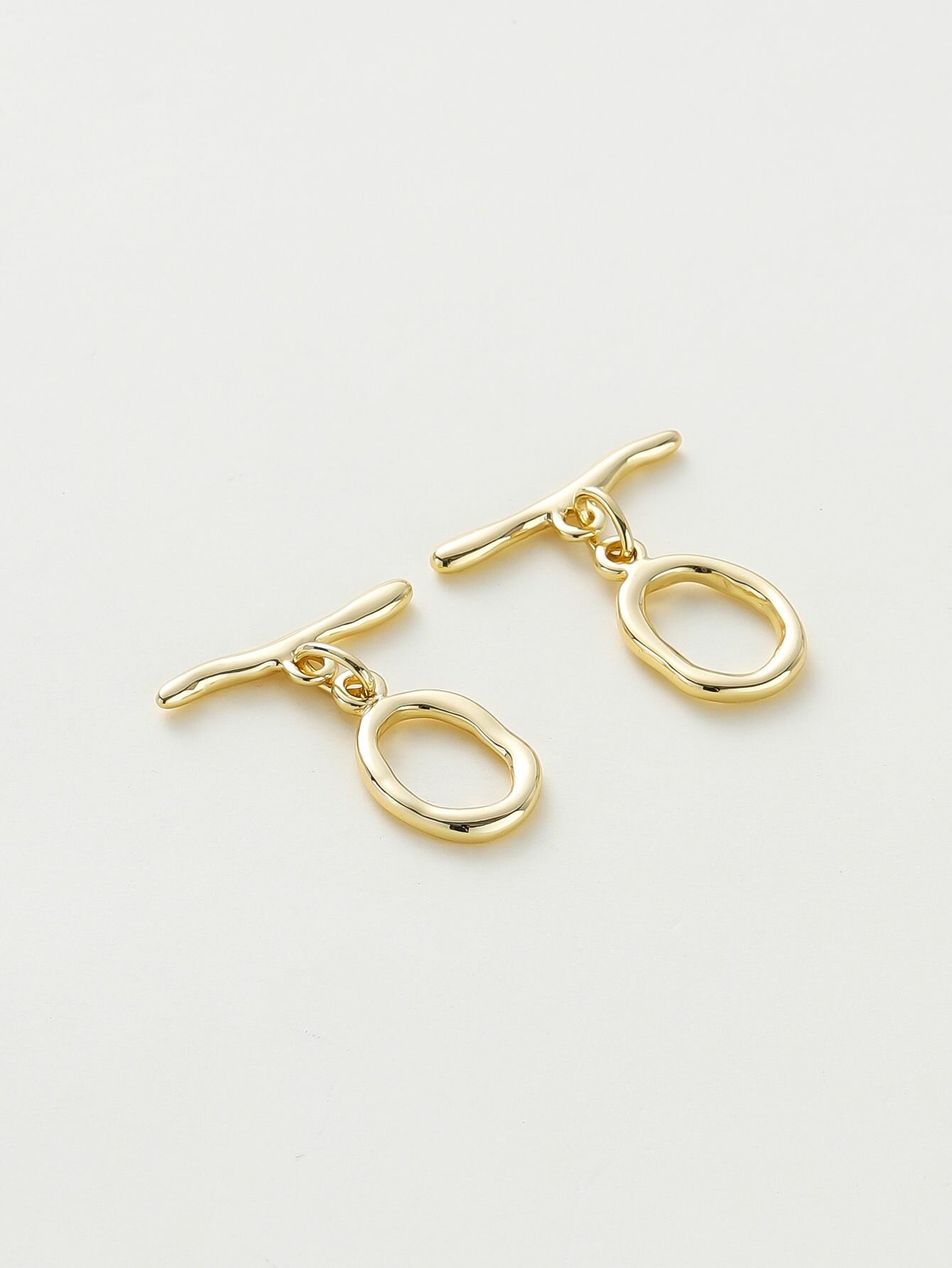 Тогл Тоггл 4 шт. Замок для браслетов, застежка для украшений, цвет золота 14k, Размер 12.5*20 мм.