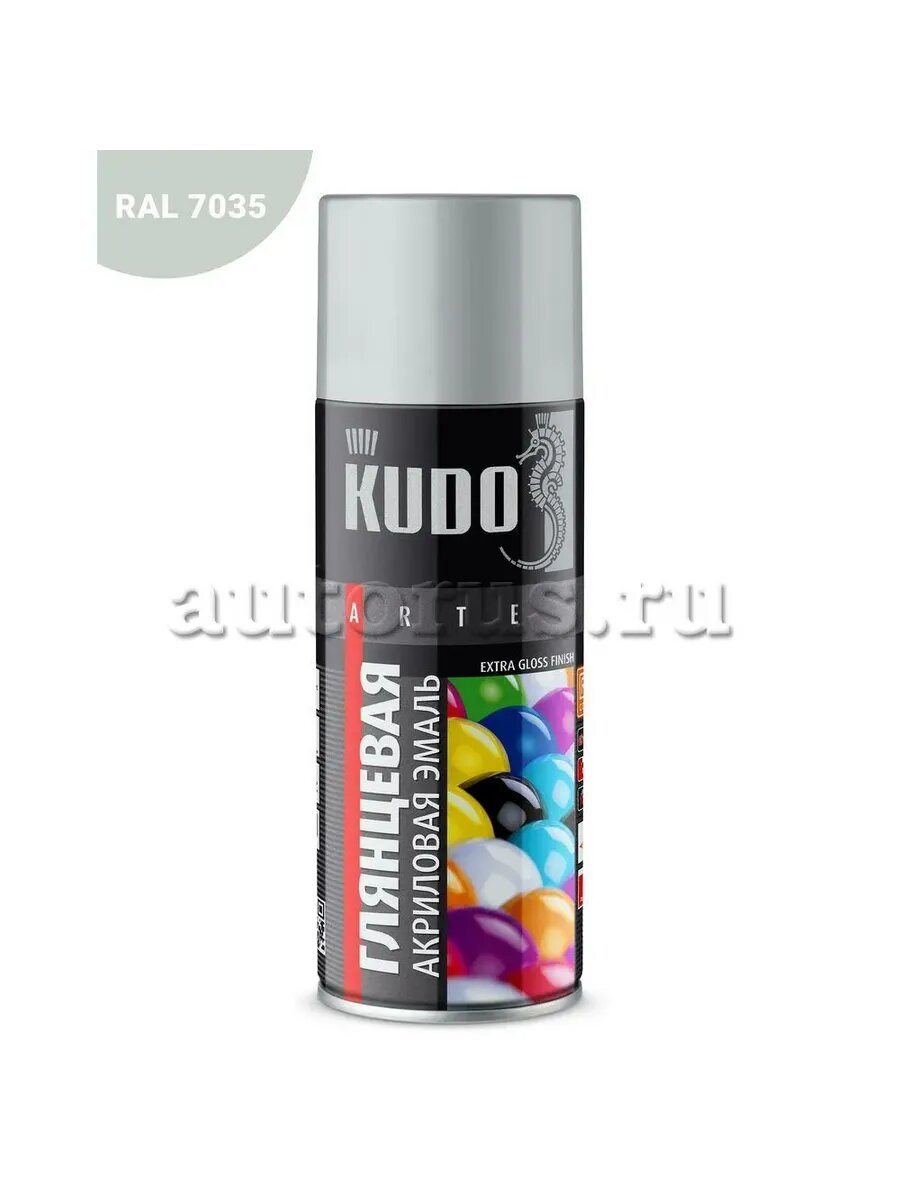 Эмаль универсальная акриловая RAL 7035 светло-серая высокогл