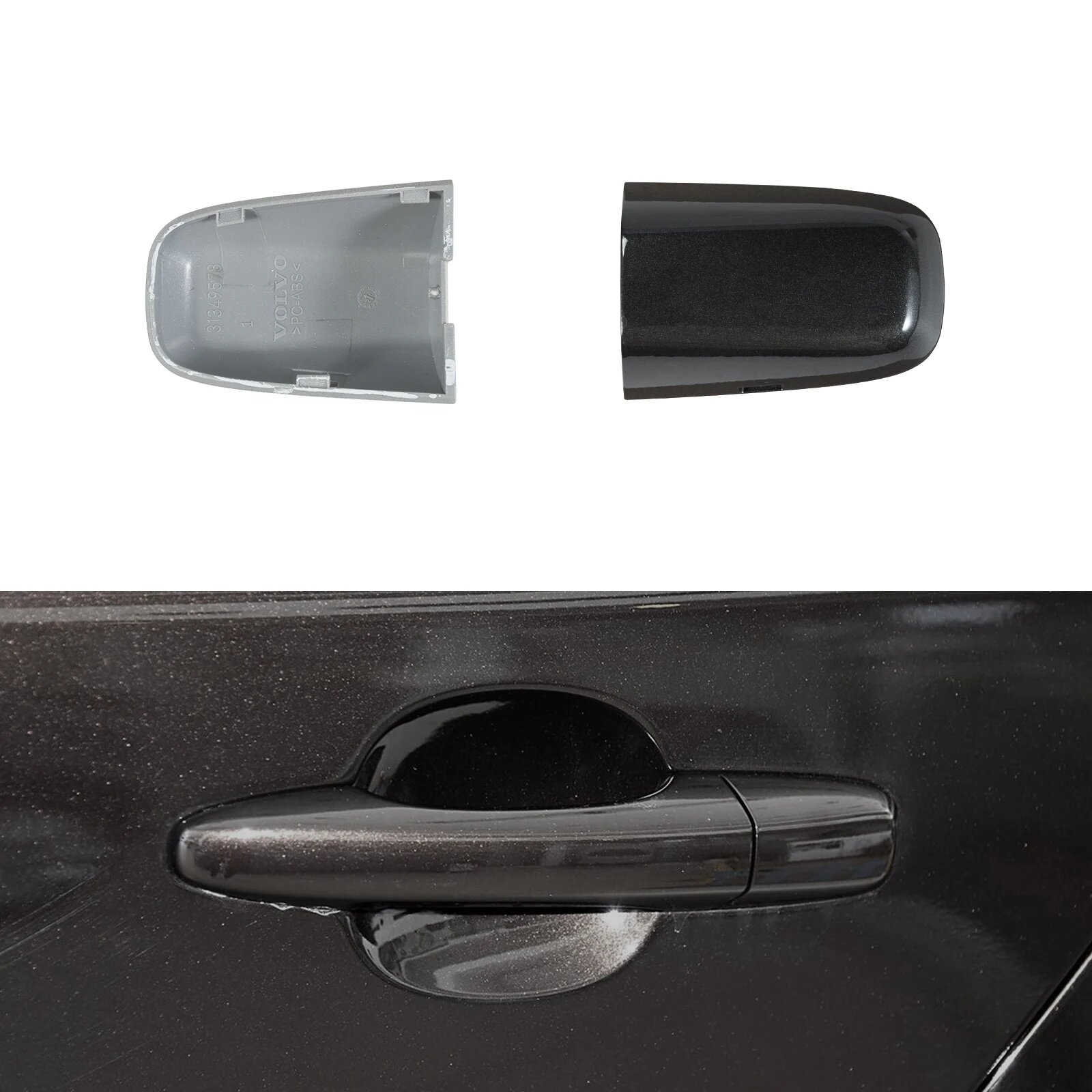 Крышка ручки двери Volvo XC60/S60 Черный/Grey