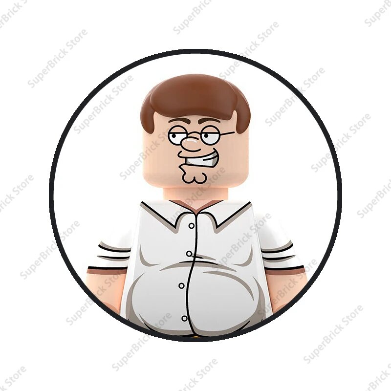 Family Guy: Peter Griffin & Chewbacca Мини-конструктор, без коробки — фото 1
