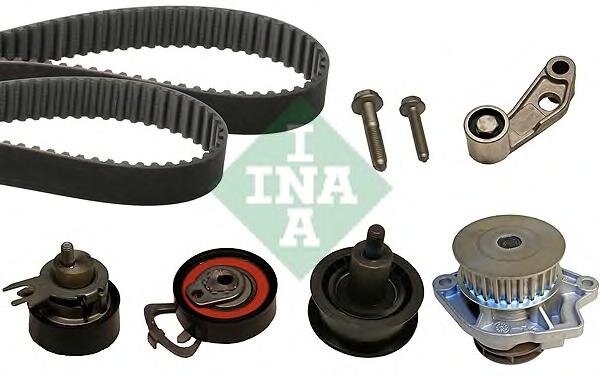 Комплект ремня ГРМ GOLF/BORA/LUPO 1.4 16V (с помпой) Ina арт. 530008931