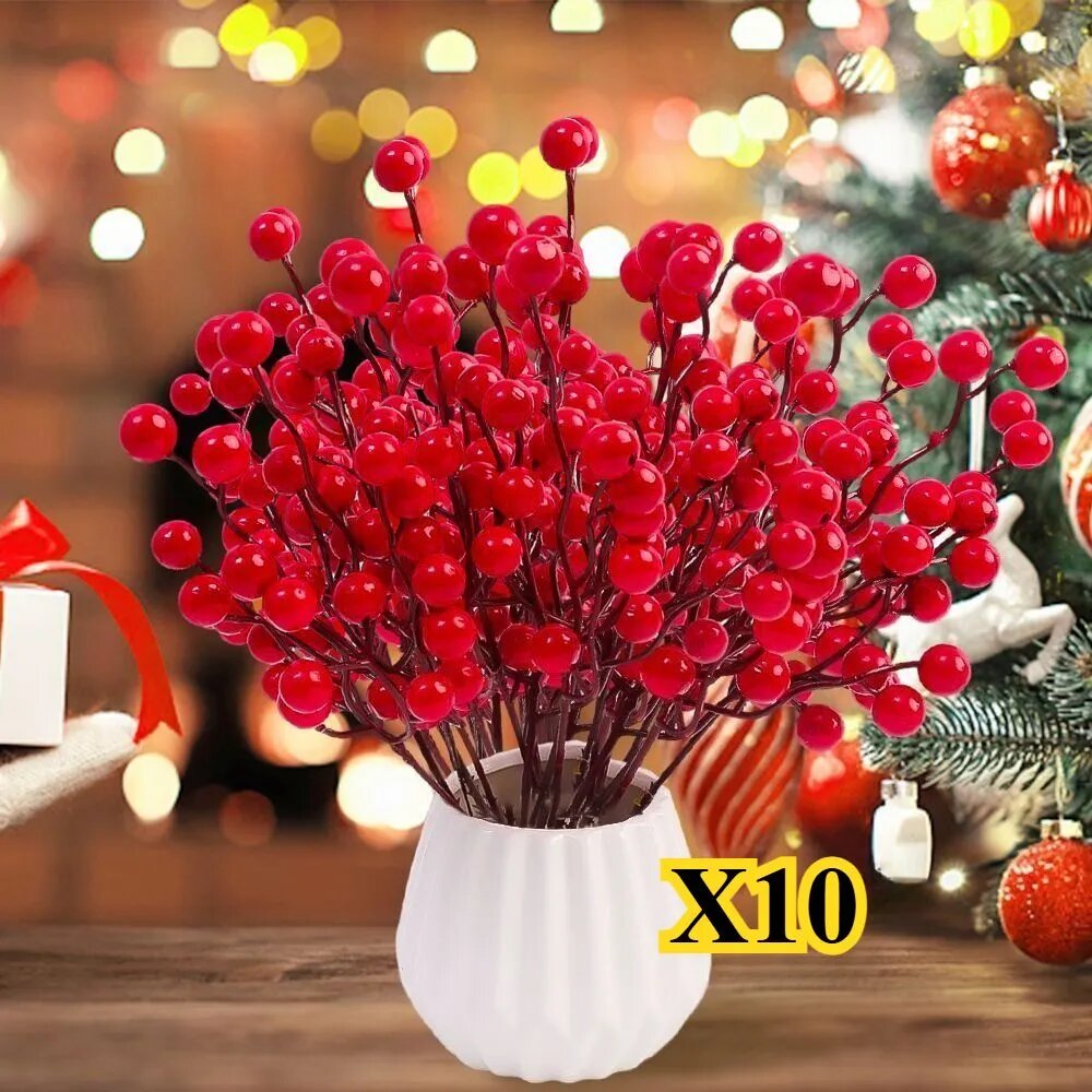 Ветка, шишка декоративная,10шт