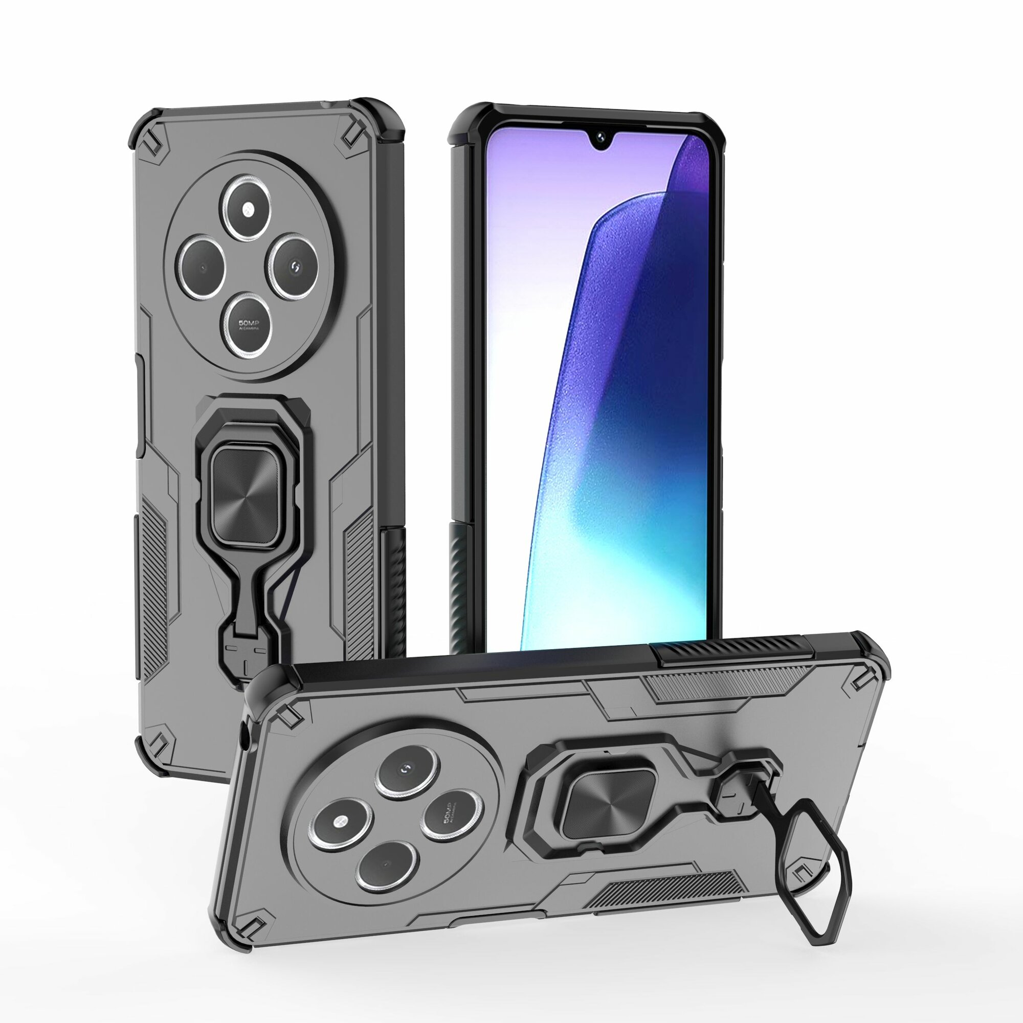 Противоударный чехол Antistrike для Xiaomi Redmi 14C 4G черный