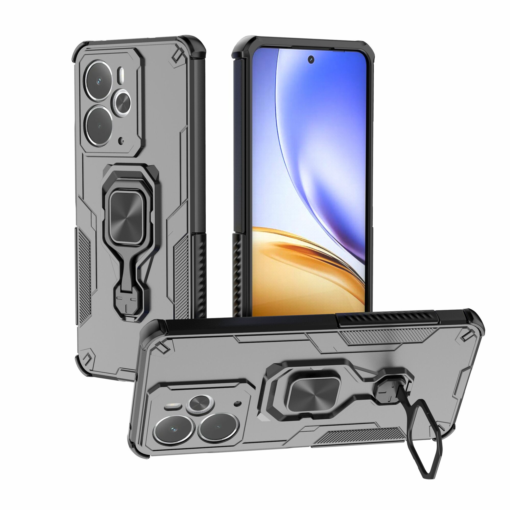 Противоударный чехол Antistrike для Realme 14 5g черный