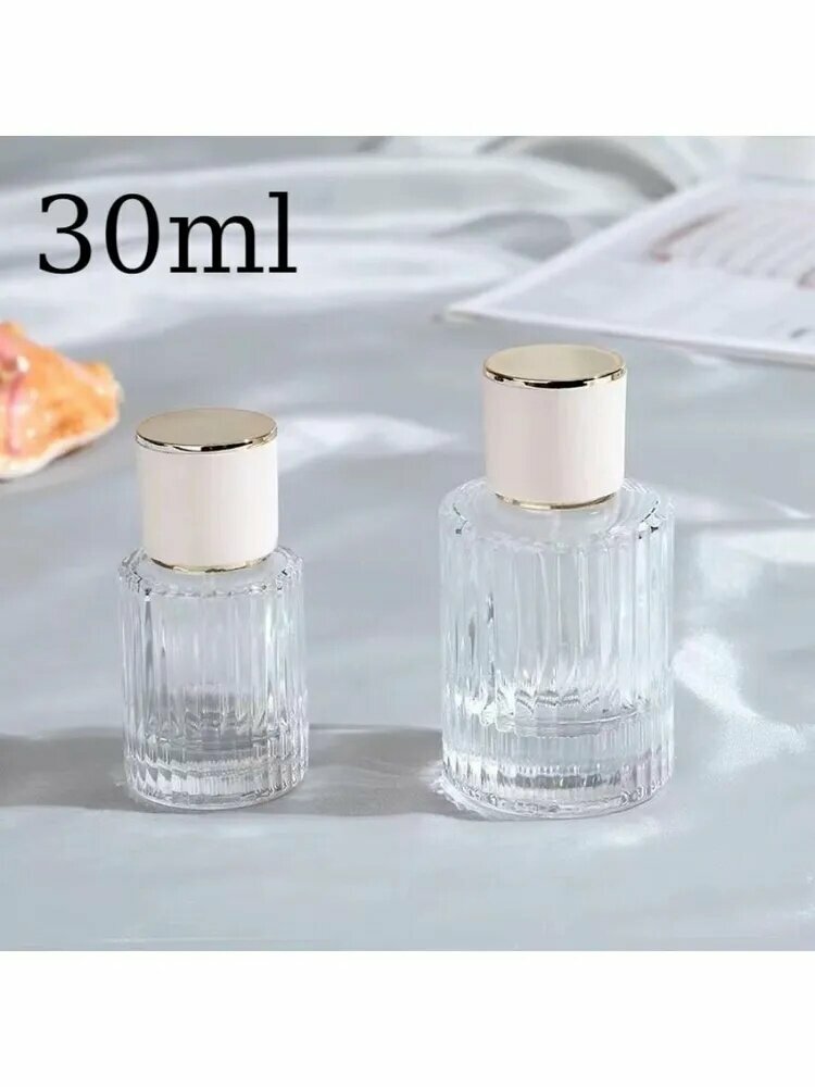 Атомайзер флакон для духов, Прозрачное стекло белое