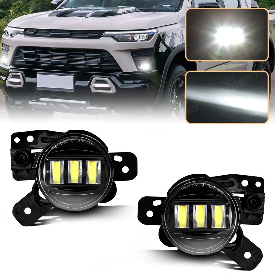 Светодиодные противотуманные фары для Chevrolet Colorado Trailblazer, для Buick Encore GX 2020 2021 2022-2024, желто-белые передние противотуманки