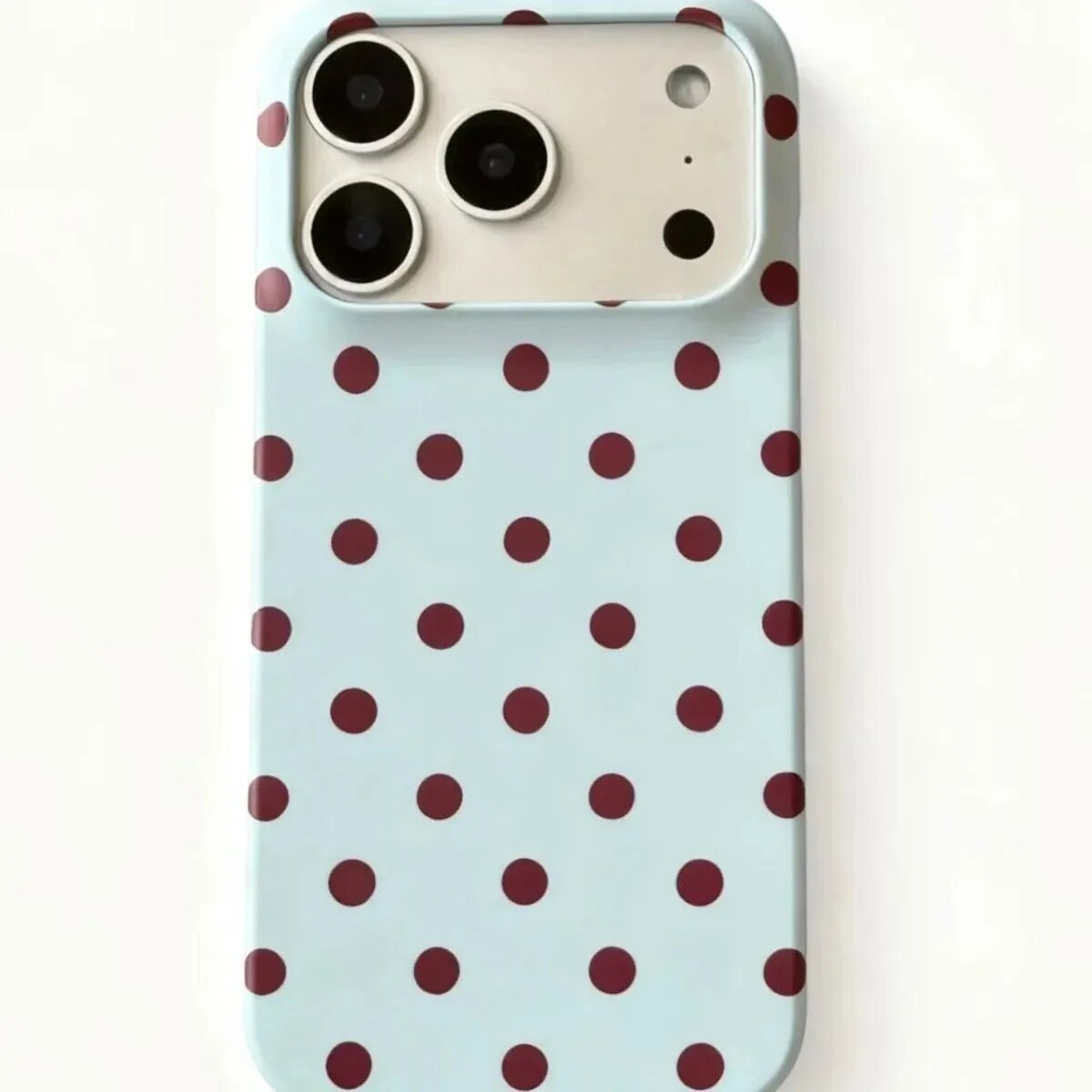Чехол Clmj Creative с узором в горошек для iPhone 17 16 15 14 13 12 11 Air Pro Max X XS XR XSMax 8 Plus, глянцевая пленка, твердый поликарбонат