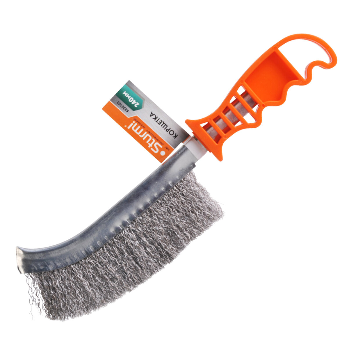 Корщетка металлическая Sturm волнистая стальная проволока, 240 мм (5230102)