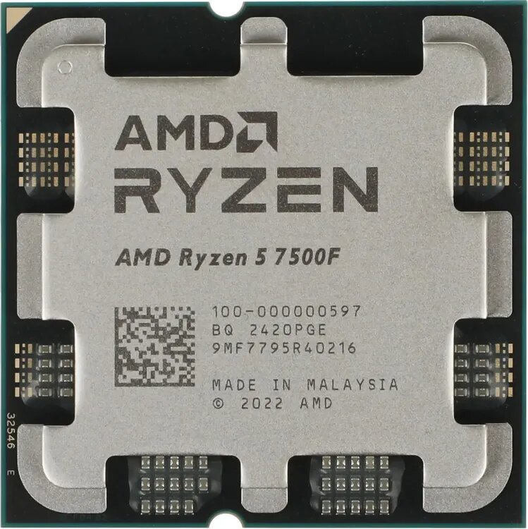 Процессор AMD Ryzen 5 7500F, AM5, OEM [100-000000597]