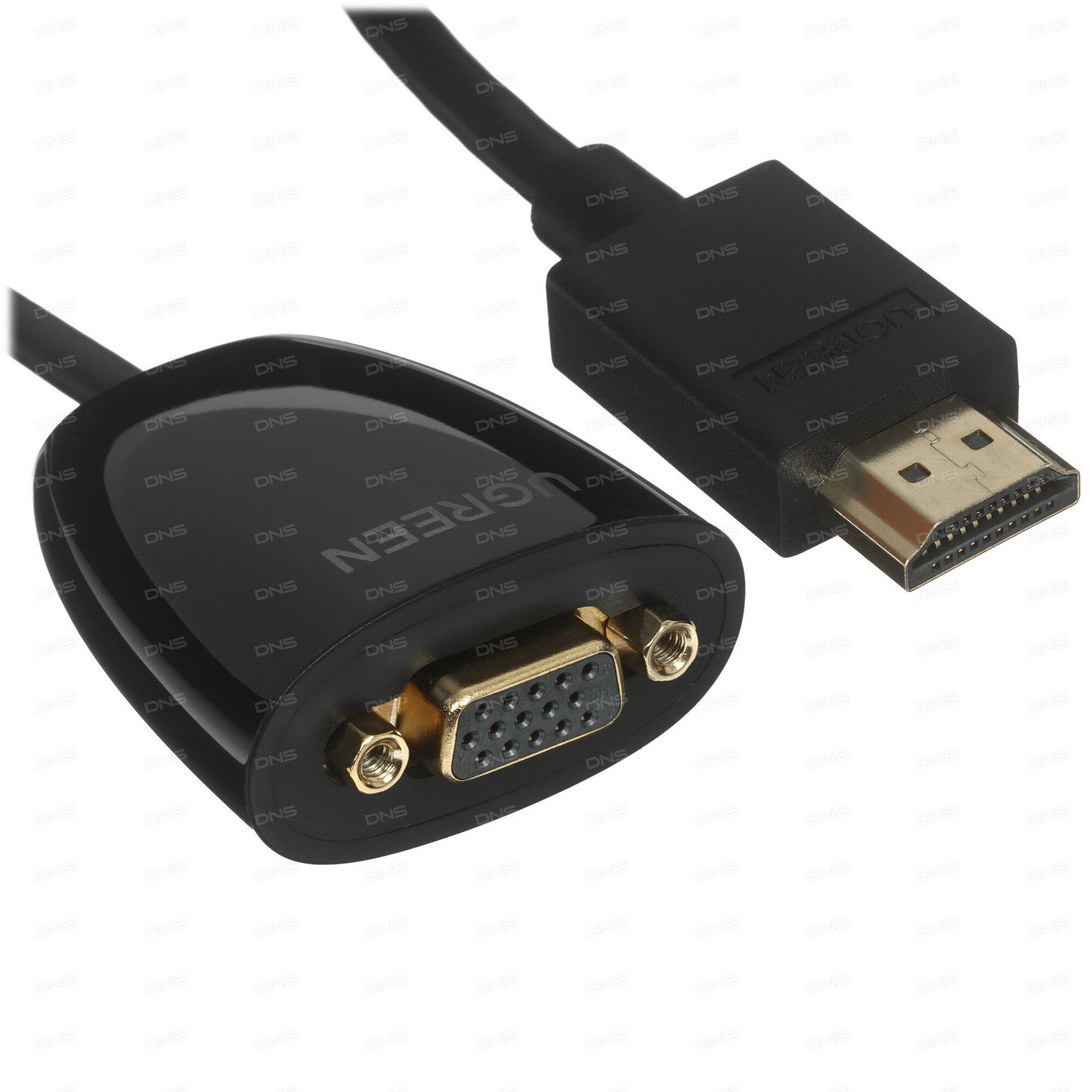 Переходник однонаправленный Ugreen HDMI - VGA, 0.25 м