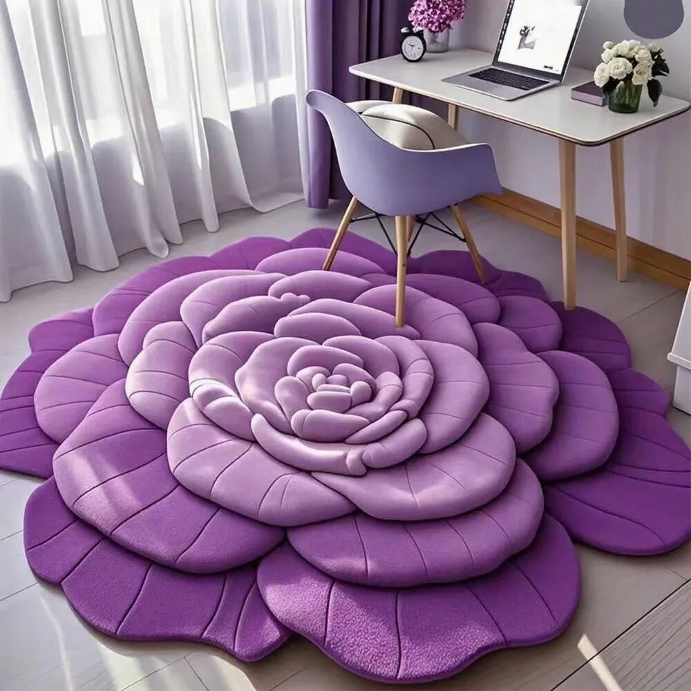 Ковер дорожка Розы 3D 80x80 см
