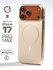 Чехол О'кейси, для iPhone 17 Pro Max, защита камеры, MagSafe, золотистый