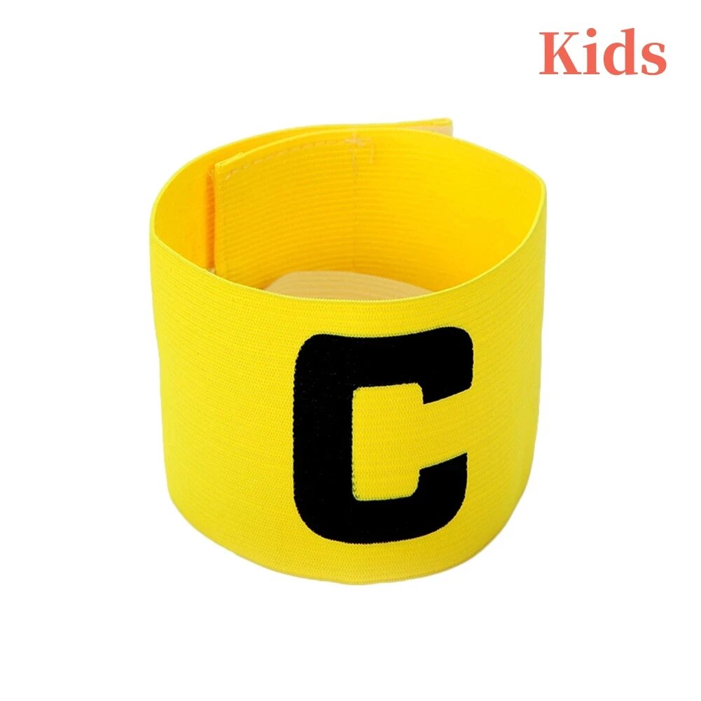 ATLANDER Футбольная капитанская повязка из полиэстера для детей и взрослых Желтый, Kid Yellow