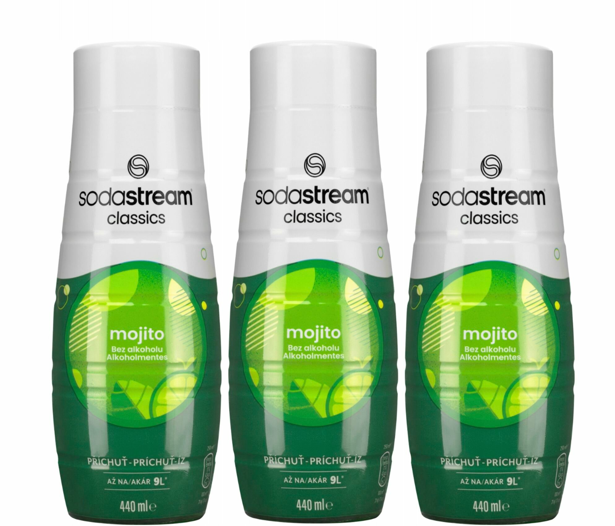 3x Сироп SODASTREAM MOJITO безалкогольный концентрат для насыщенных напитков 440 мл
