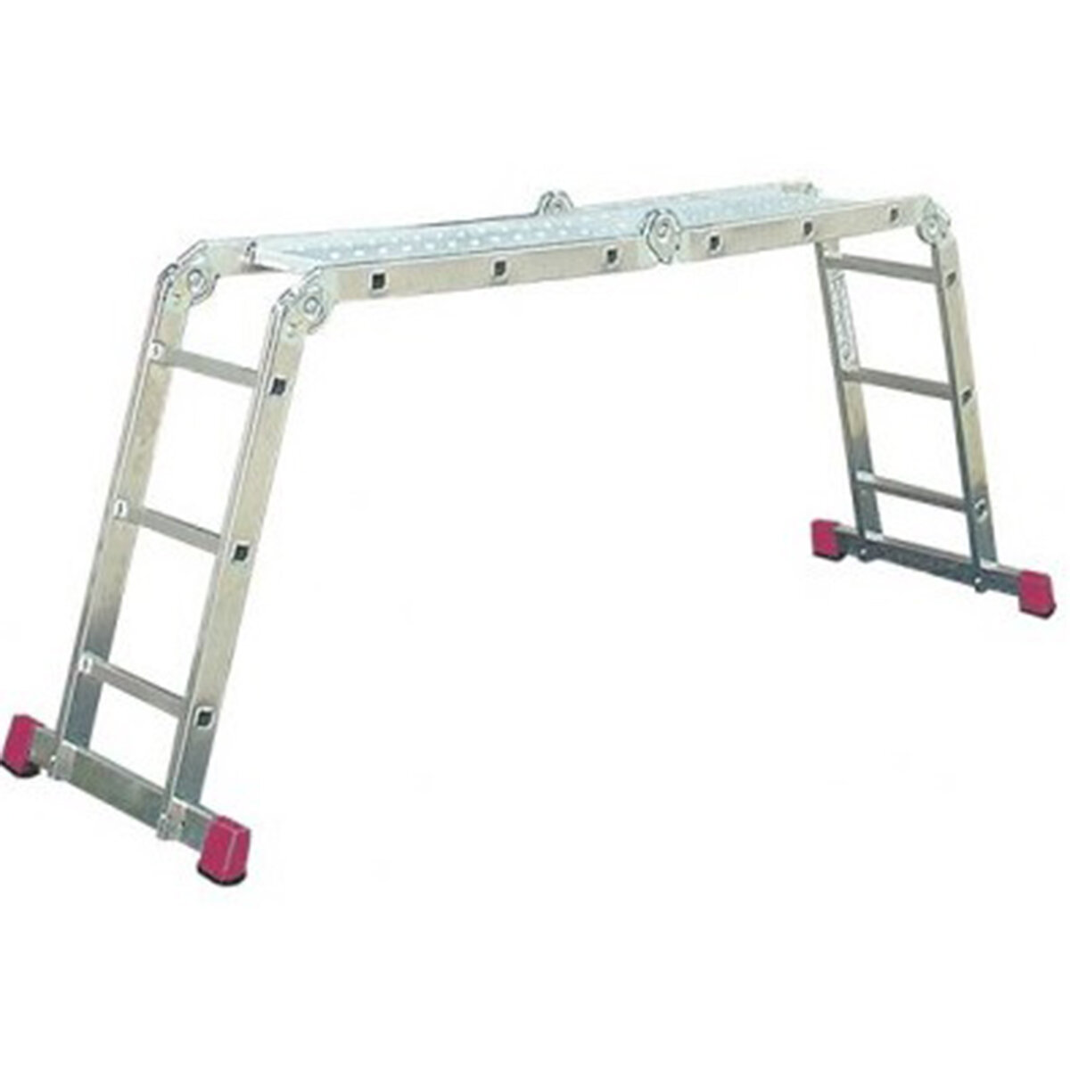 Лестница строительная Кrause CORDA 85047 4 х 4 (085047) алюминий, двухсторонняя