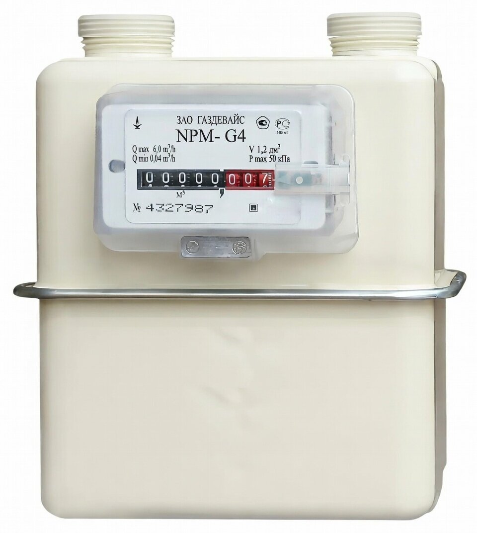 Счетчик газа Газдевайс NPM-G4 (вход газа правый, резьба 1 1/4") 2026 г