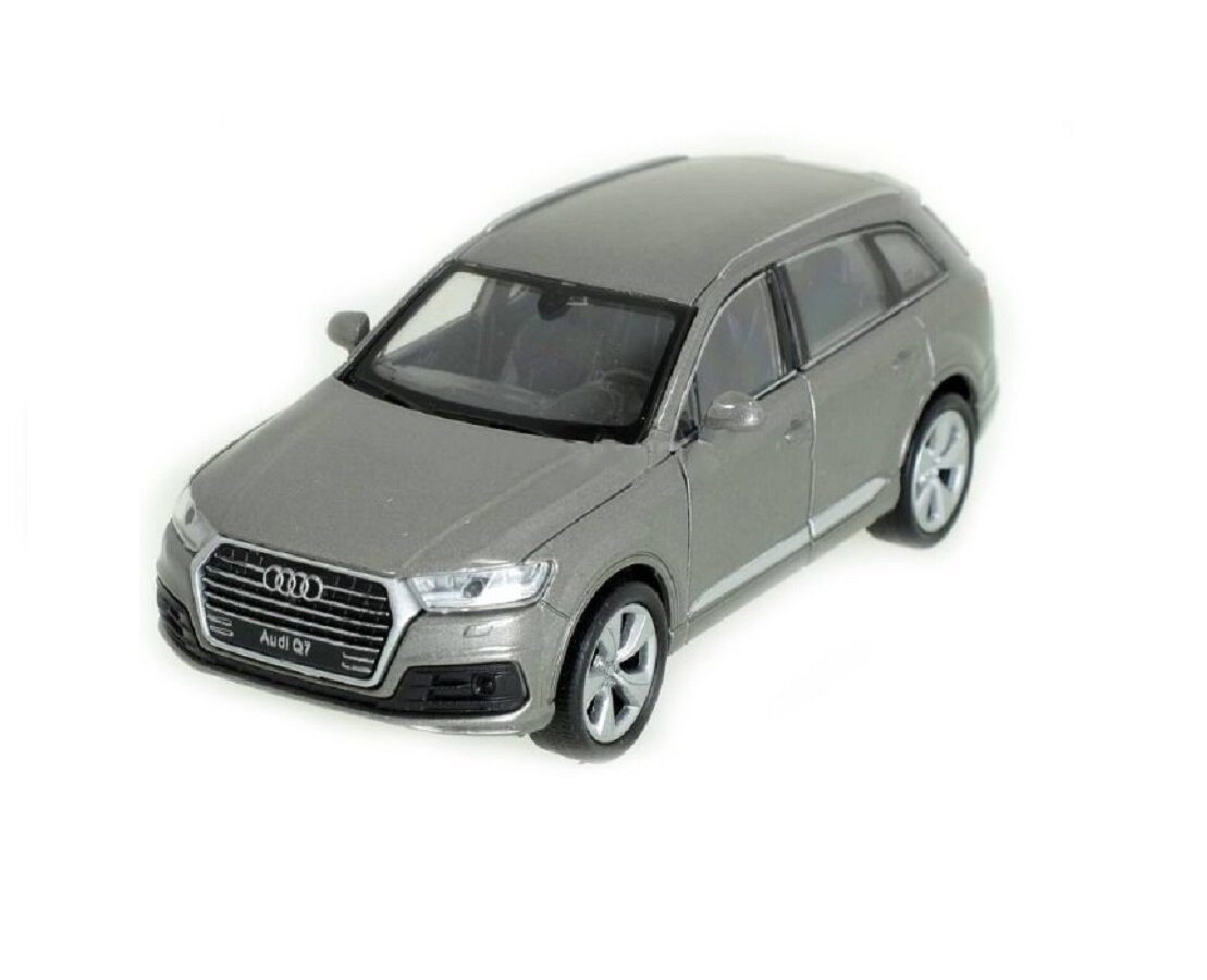 Модель машины Welly 1:38 Audi Q7 43706 серый металл инерционная