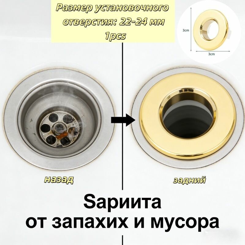 Декоративная крышка для переливного отверстия