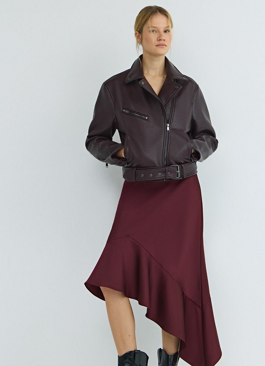 Куртка кожаная Весна-лето 2026