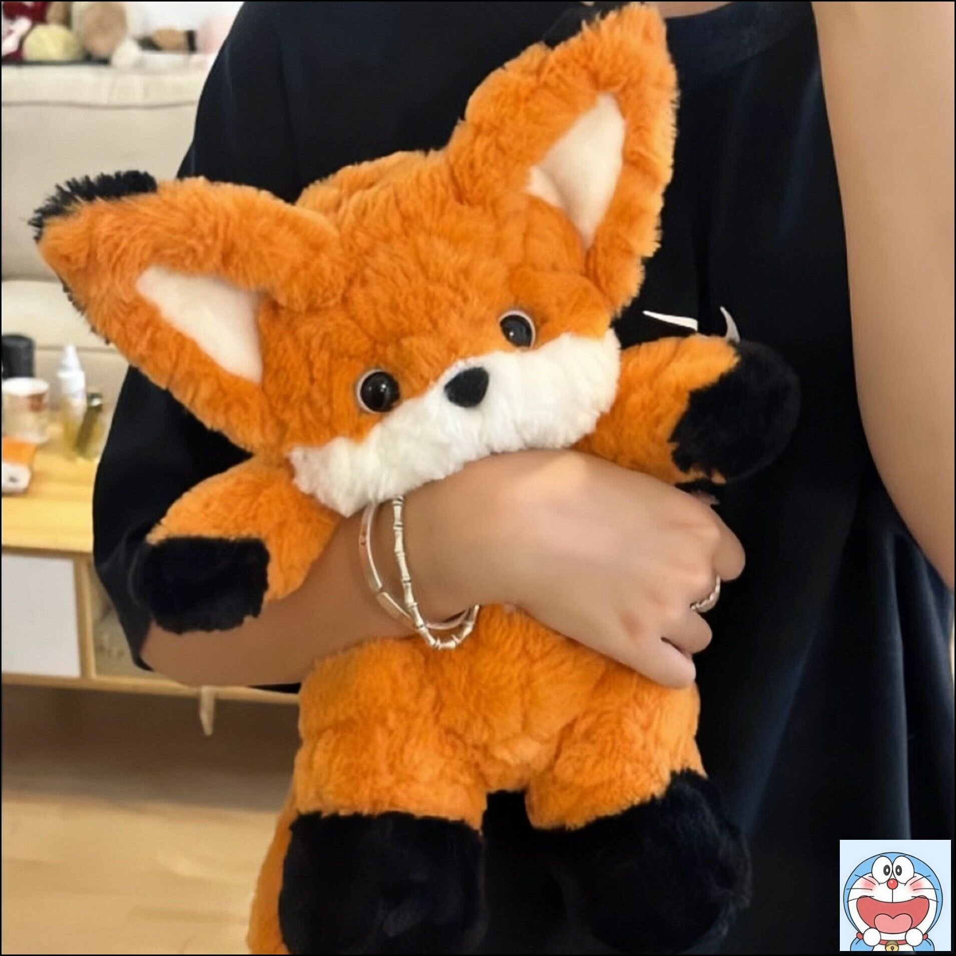 Мягкая игрушка Fancy Лиса Лика 40 см / Длинная подушка для засыпания и сна детей и взрослых, Плюшевая обнимашка валик для подростков / Прикольный подарок для девочки и мальчика