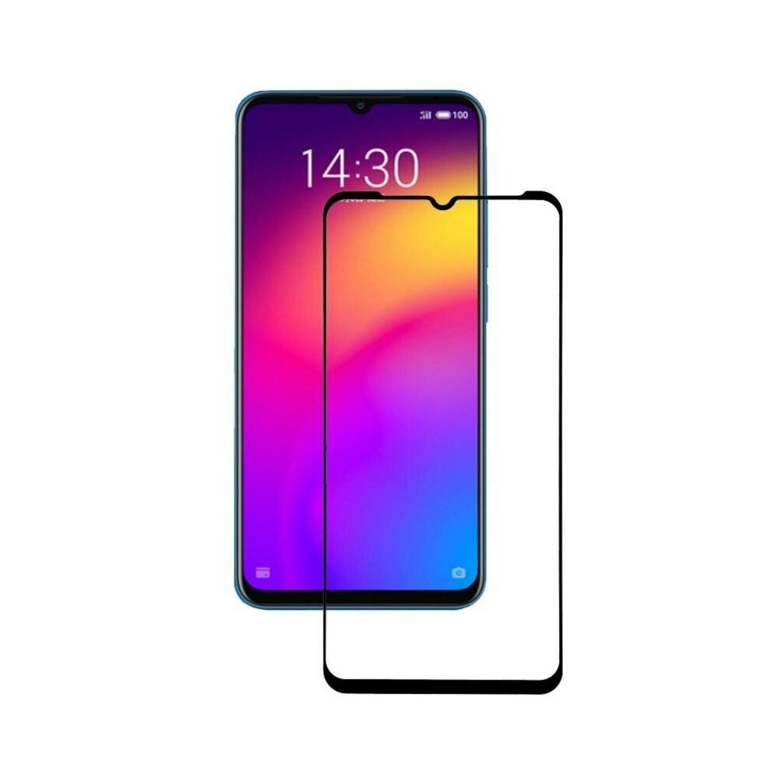 3D/5D защитное стекло MyPads для Meizu Note 9 с закругленными изогнутыми краями, олеофобное покрытие