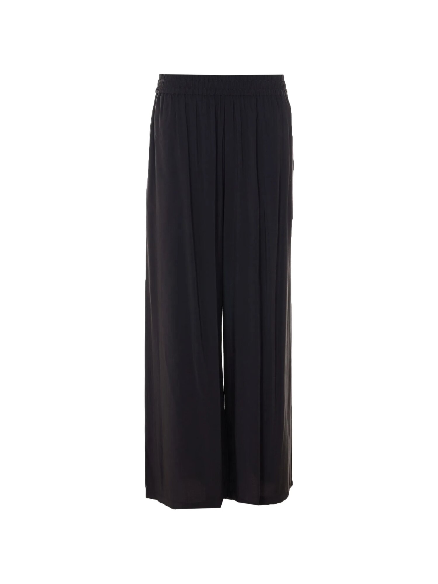 Брюки ELEH Elastic-waist palazzo pants, размер 40, черный — фото 1