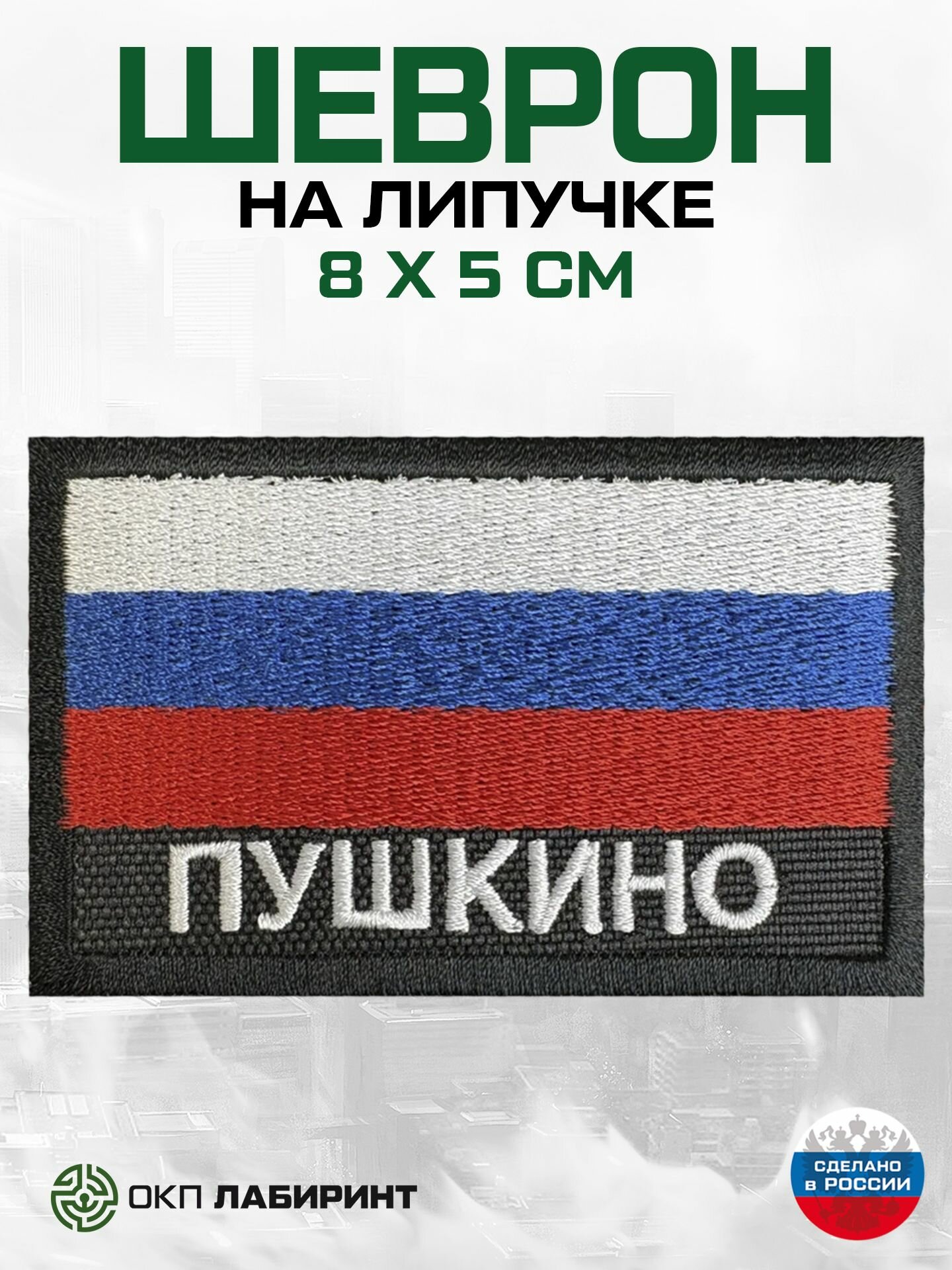 "Пушкино" шеврон на липучке