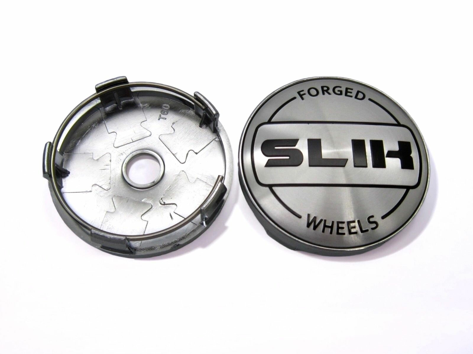 Колпачок заглушка на литой диск SLIK silver 60/56/9 мм, 1 шт.