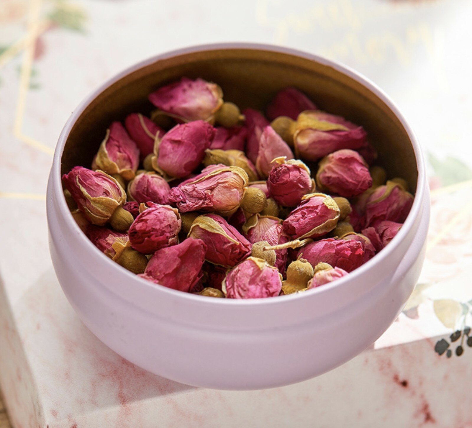 Подарочный набор MyPads K-FFH-2 с термосом и цветочным чаем, романтический весенний подарок