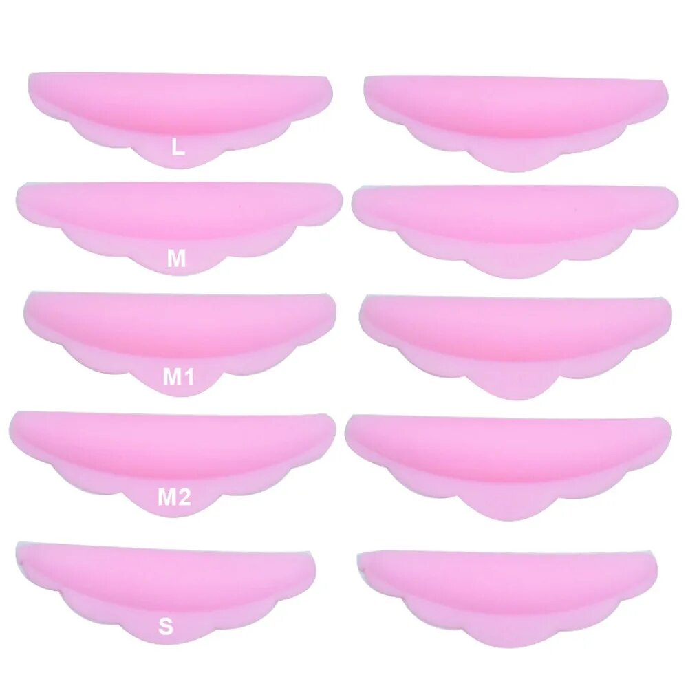 10 шт. силиконовые подушечки для завивки ресниц Pink