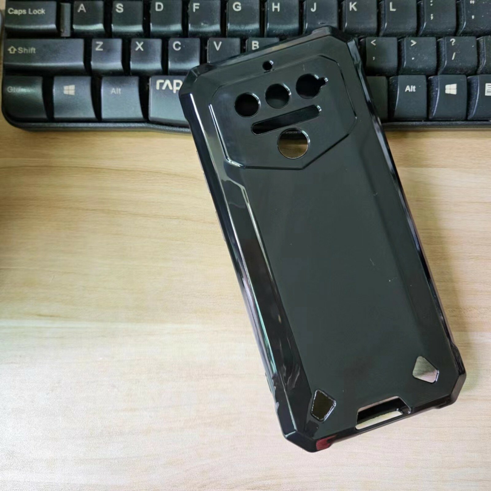 Задняя панель-чехол MyPads Morbido для Oukitel WP23 ультра-тонкая из мягкого силикона черная