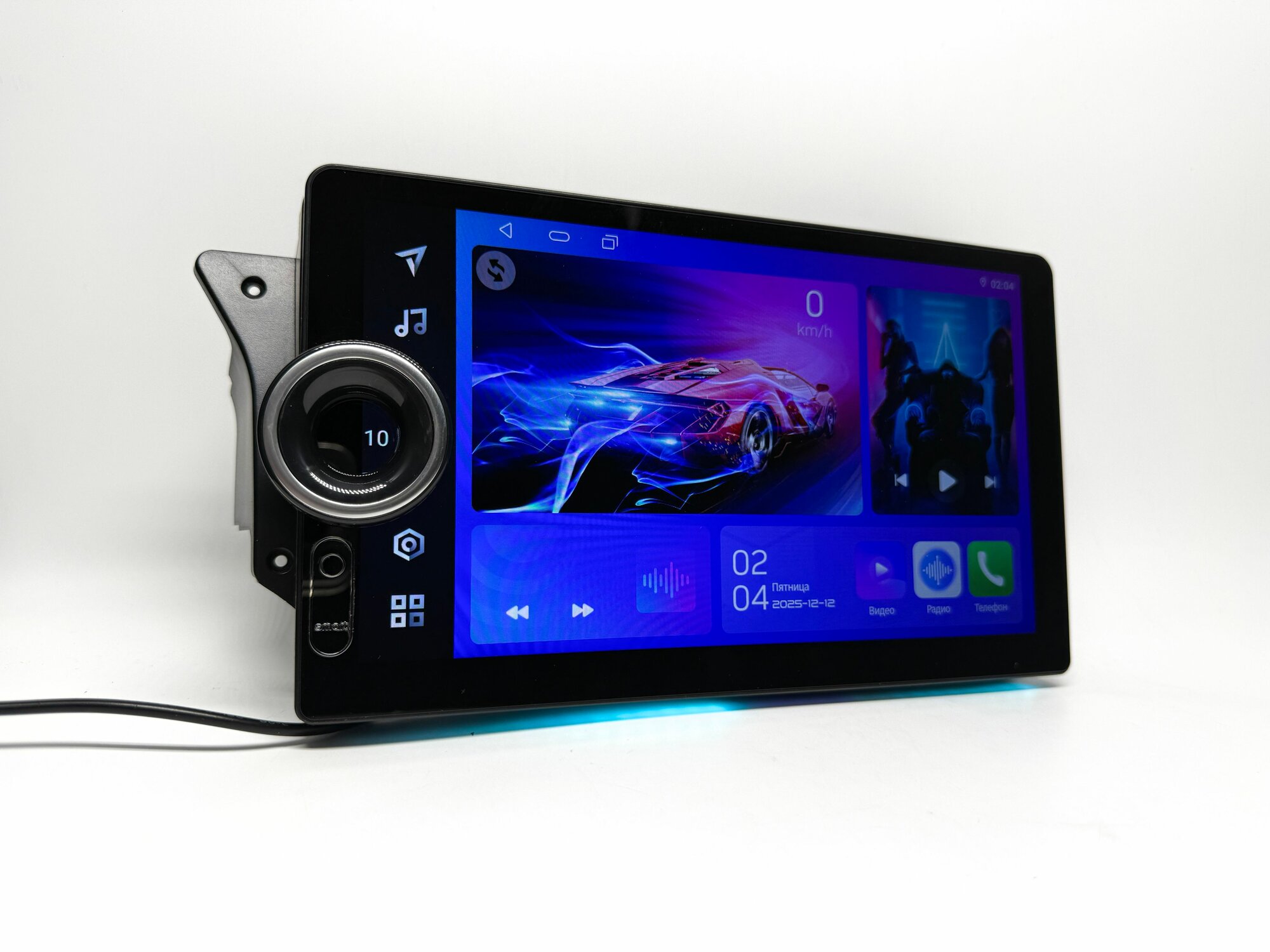 Магнитола 8-core 4/64 ГБ Lada 2113, 2114, 2115, 2108 вместо бк RGB-подсветкой и крутилкой