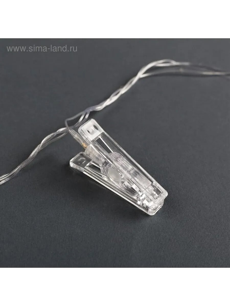 Гирлянда с прищепками и миганием 4.5 м