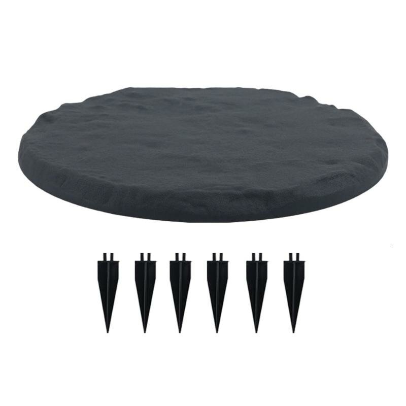 Декоративные садовые плитки для дорожек, Черный голубой - Круглый