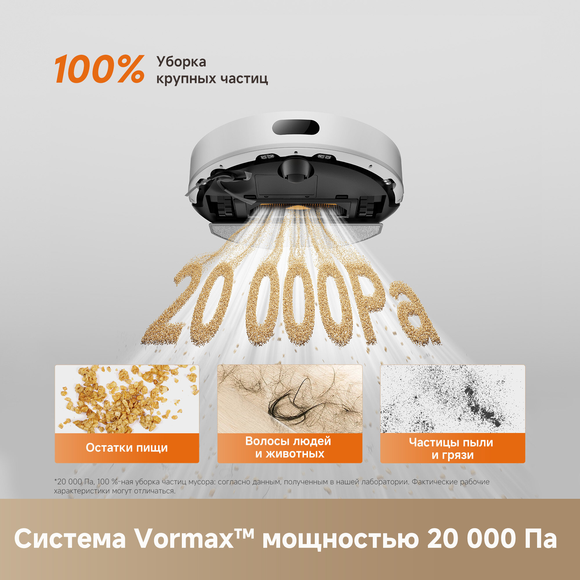 Dreame F21 Plus — робот-пылесос 2-в-1 с автоочисткой, 20 000 Па, влажная уборка, до 150 мин — фото 1