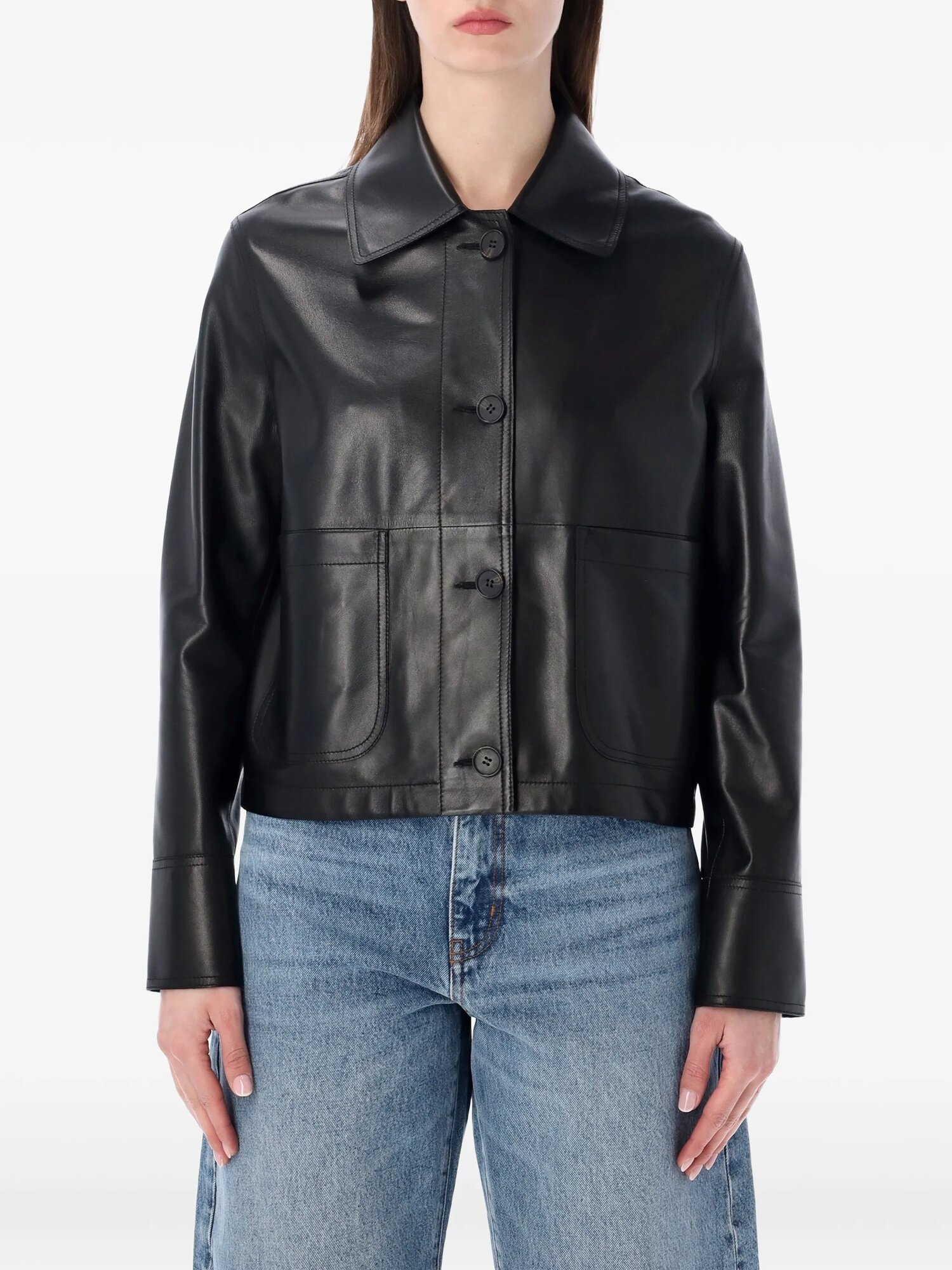 Куртка Buttoned cropped jacket