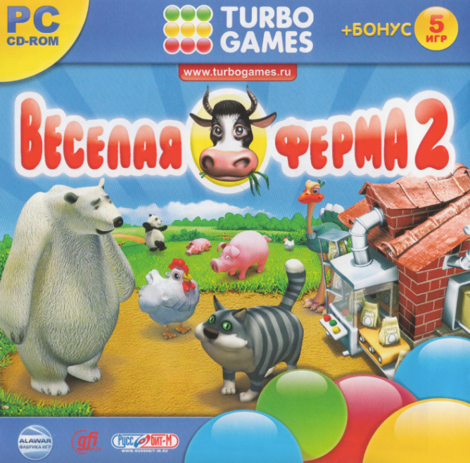 Игра для компьютера: Веселая ферма 2 + 1 часть в комплекте (Jewel диск) Лицензионный диск