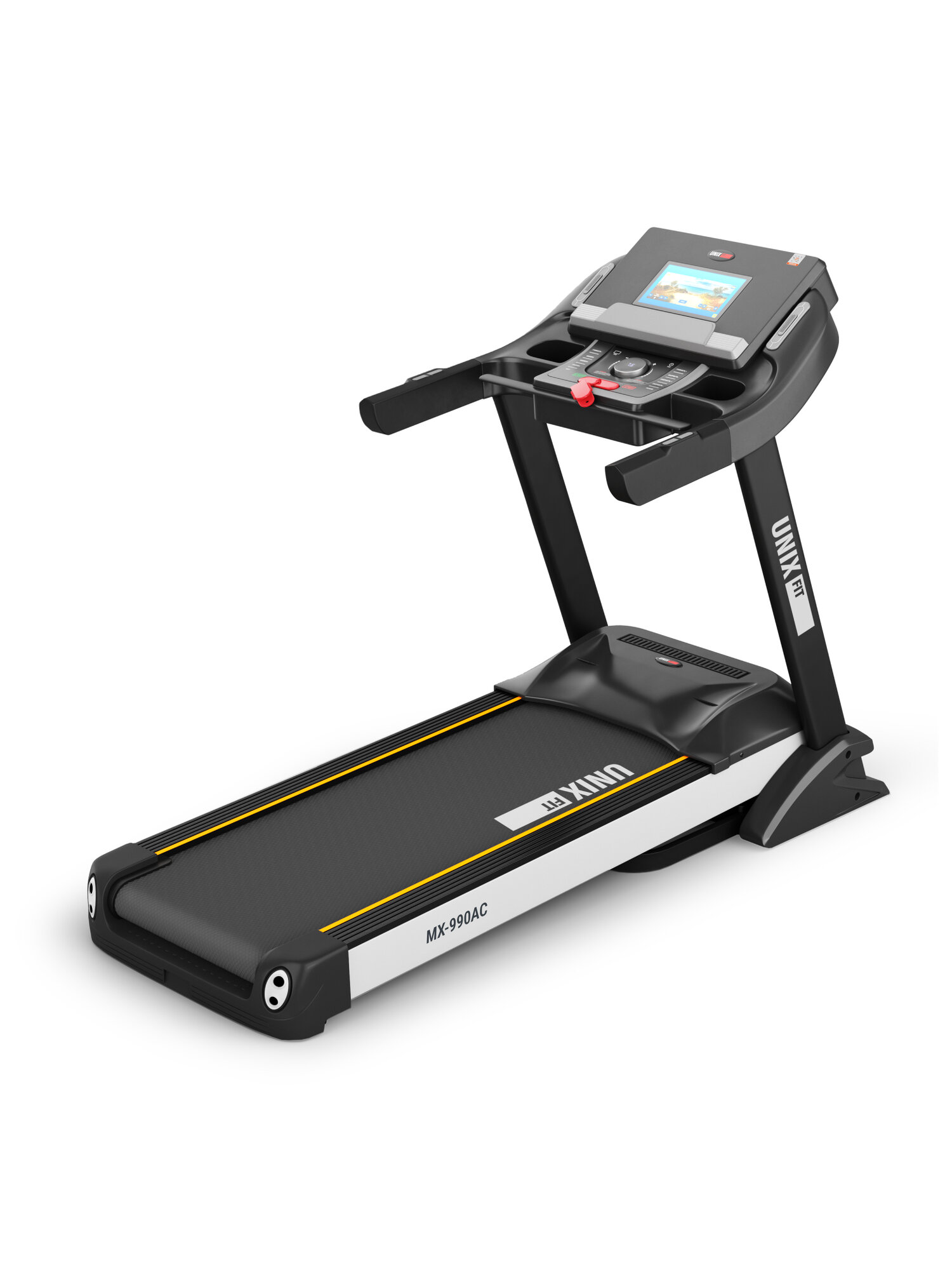 Беговая дорожка UNIX Fit MX-990 AC (10,1" TFT) до 170 кг, скорость 1 - 20 км/ч, наклон 0-15