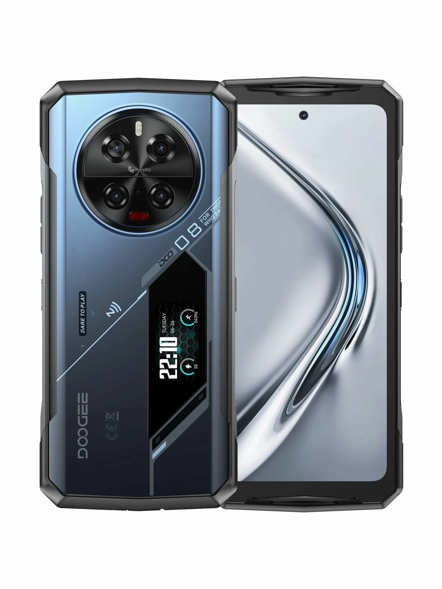 Смартфон Doogee V40 Pro 16/512 ГБ, синий, черный